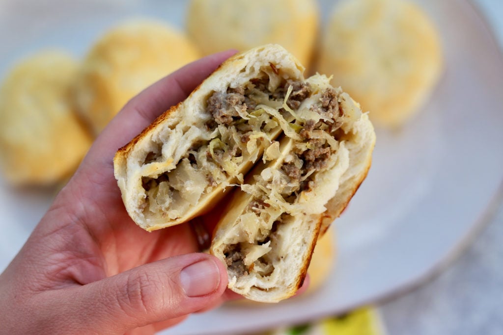 My Grandma's Super Easy Recipe For Bierocks - Slice of Jess