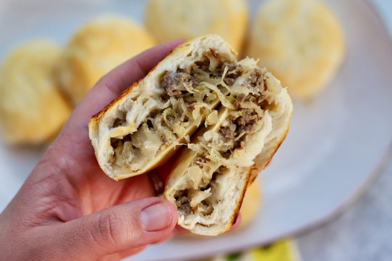 My Grandma's Super Easy Recipe For Bierocks - Slice of Jess