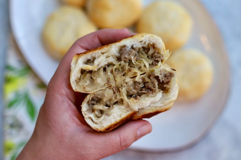 My Grandma's Super Easy Recipe For Bierocks - Slice of Jess