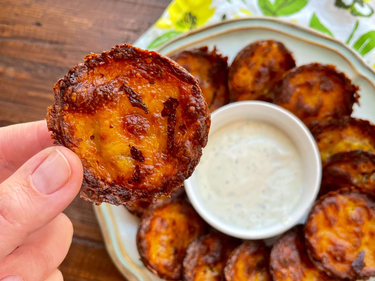 Crispy Cheesy Dill Pickle Chips - Slice of Jess