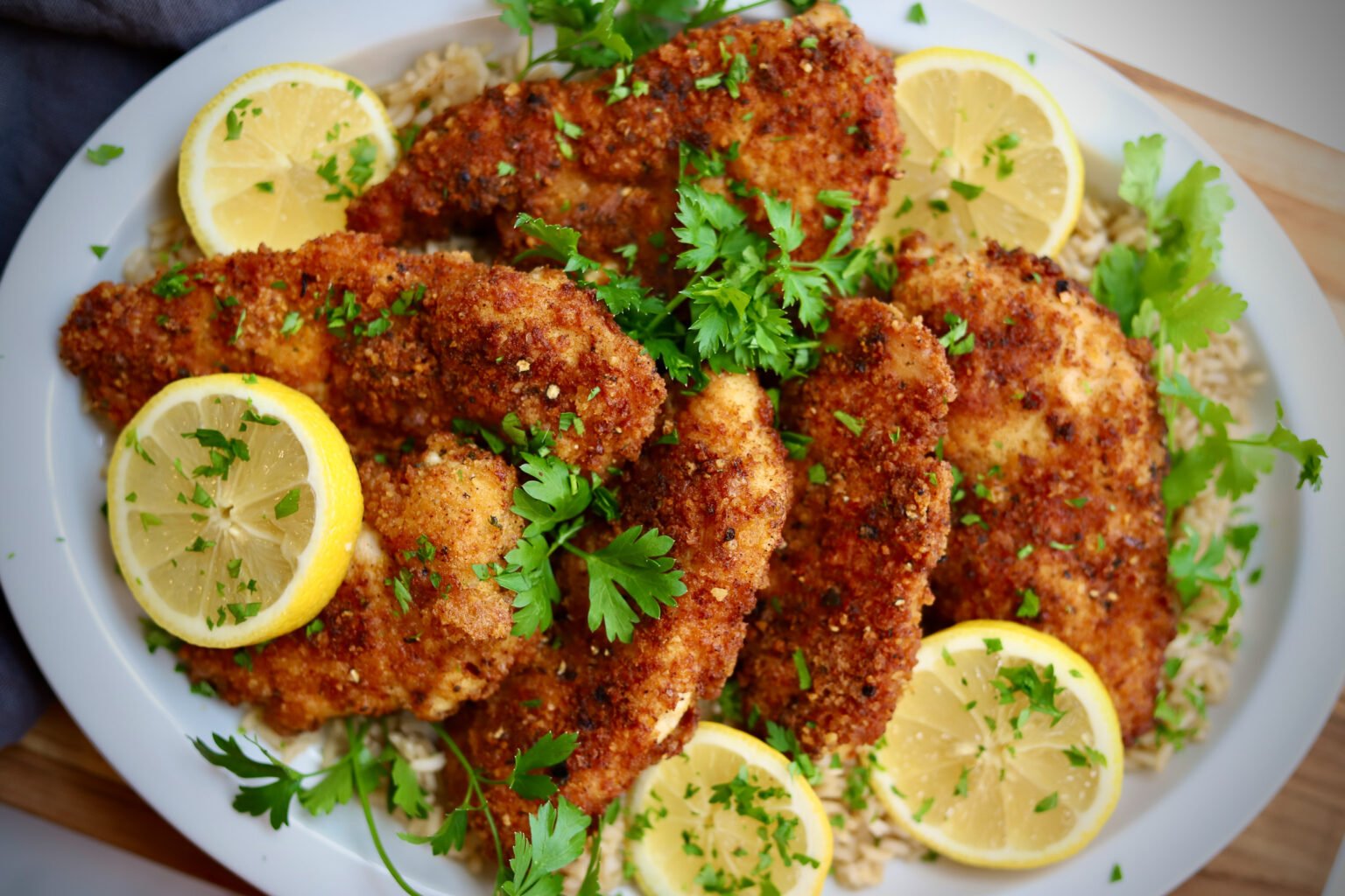 Extra Crispy Lemon Pepper Chicken Cutlets - Slice of Jess
